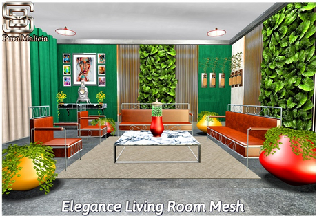Second Life Marketplace - [PMF] Elegance Living Room Mesh